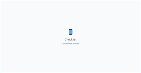 Checklist Free React Tailwind Component