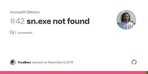 Sn Exe Not Found · Issue 42 · Microsoft Detours · Github