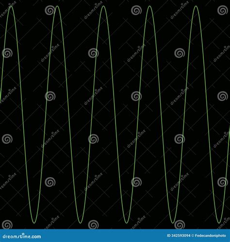 Black Oscilloscope Measurement Signal Wave Icon Isolated On White