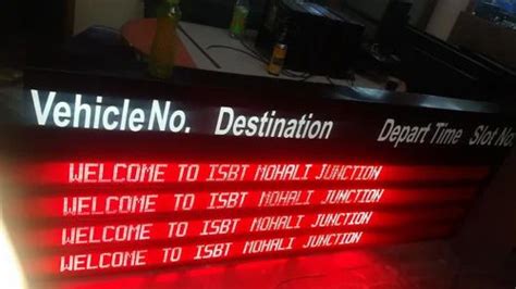 Bus Destination Led Display Board Led Bus Stop Display Manufacturer From Noida