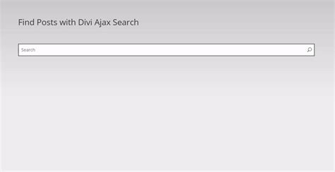 Why Use Ajax Search Plugin On Your Divi Website Divi Extended
