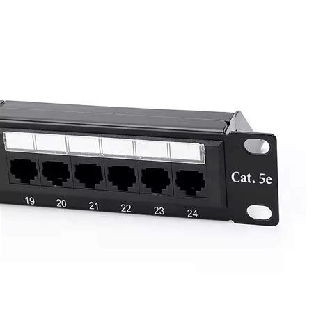 Cat5e 6 Patch Panel UTP 24 Port Network Patch Panel Bolein