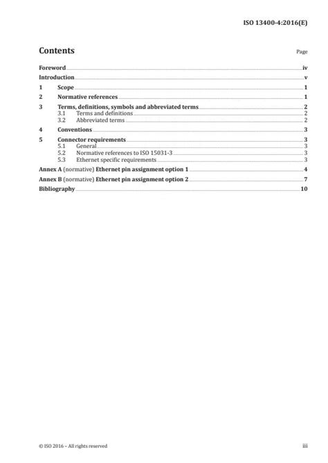Iso 13400 4 2016 Road Vehicles — Diagnostic Communication Over Internet Protocol Doip — Part 4