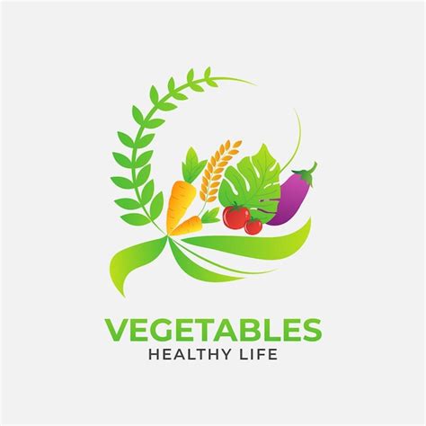Premium Vector Organic Vegetable Logo Vector Template