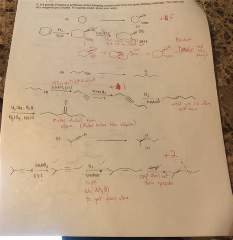 Solved 4 20 Points Predict The Final Product For Each Of