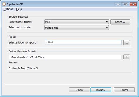 Rip CD To Mp3 Files