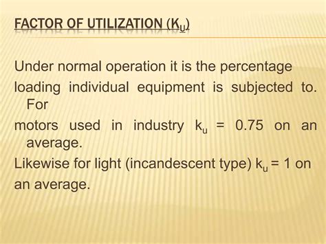 Rated Diversity Factor Of A Switchboard Pptx
