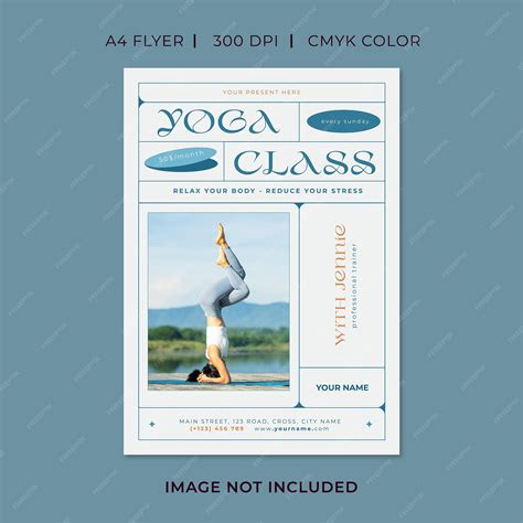 Premium Vector Yoga Class Flyer