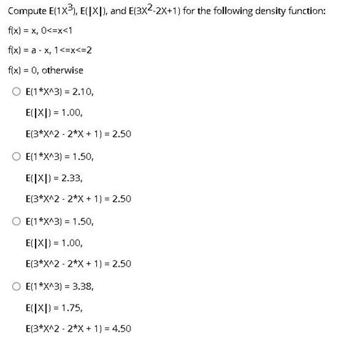 Solved Compute E1x3e∣x∣ And E3x2−2x1 For The