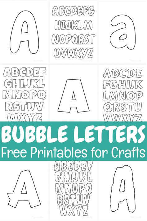 Free Printable Bubble Letters Daily Free Printable