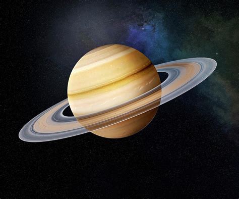 Saturn Photograph By Claus Lunauscience Photo Library Pixels