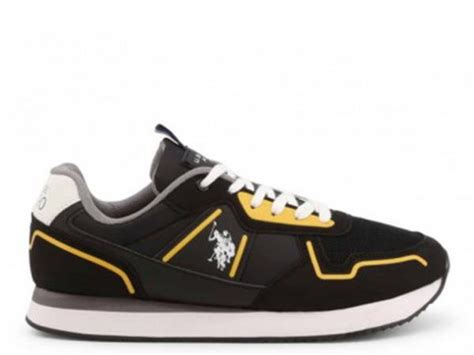 Buty męskie U S Polo Assn NOBIL BLK OCR US POLO NOBIL Czarne U S Polo Assn Sport