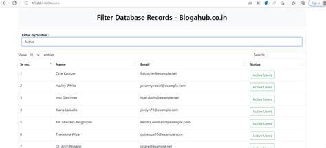How To Filter Database Records Using Dropdown In Laravel By Blogshub