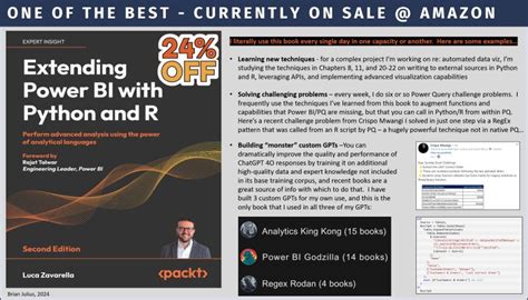 brian julius on linkedin books powerbi python r powerquery