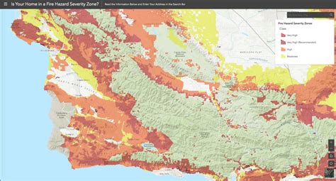 Maps Of California Fire Zones Is Your Street Affected Under Sb 9