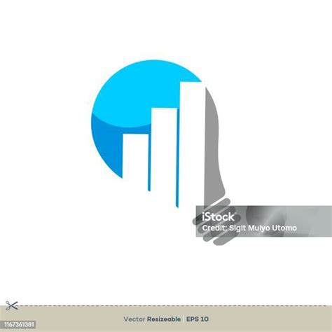 전구 로고 템플릿 일러스트 디자인입니다 벡터 Eps 10 로고에 대한 스톡 벡터 아트 및 기타 이미지 로고 전구 전등