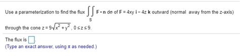 solved use a parameterization to find the flux fondo of f