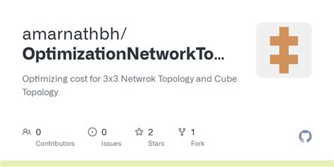 Github Amarnathbhoptimizationnetworktopology Optimizing Cost For