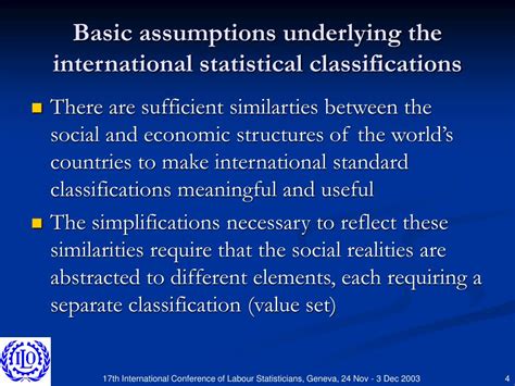 Ppt The Role Of International Statistical Classifications In