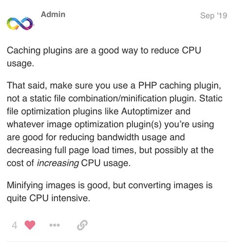 What Are Some Actual Effective Ways Of Reducing Cpu Usage Hosting Support InfinityFree Forum