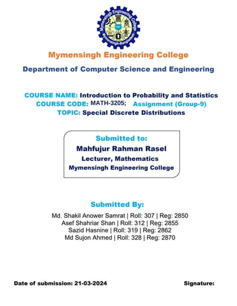 Everything About Special Discrete Distributions Pdf