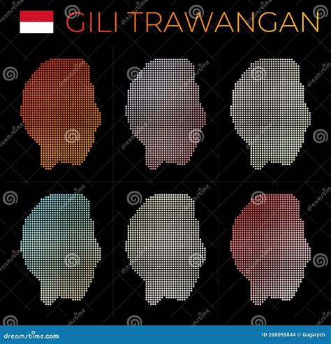 Gili Trawangan Map Design Vector Illustration 178462806