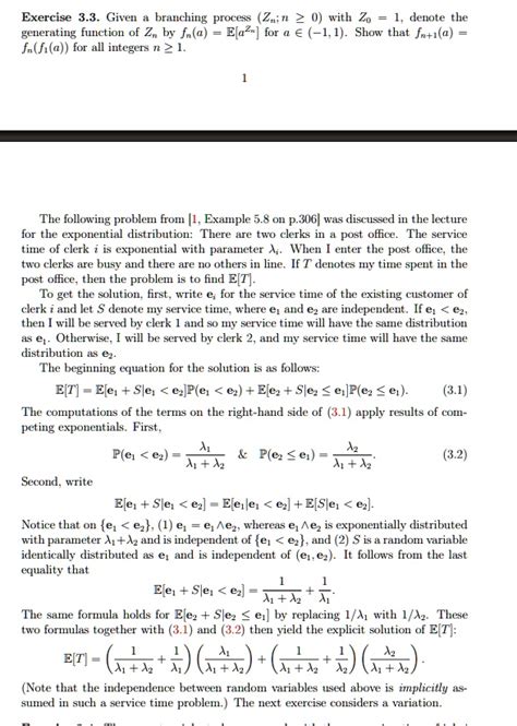 solved exercise 3 3 given a branching process za n â‰¥ 0 with zo