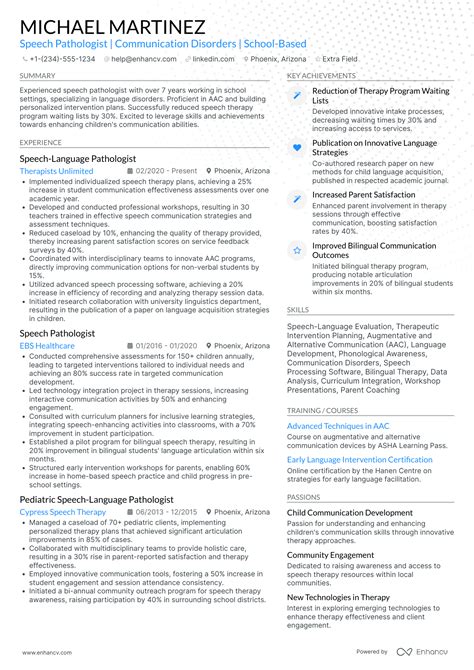 Speech Pathologist Resume Examples Guide For