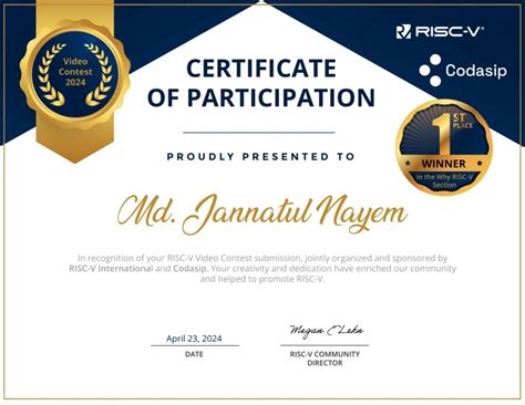 md jannatul nayem on linkedin winner riscvcontest