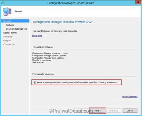 System Center Configuration Manager Technical Preview 1702