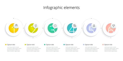 6 단계 옵션이있는 비즈니스 프로세스 차트 인포 그래픽 회사 워크플로 그래픽 요소를 정사각형으로 합니다 회사 순서도 프리젠 테이션 슬라이드 템플릿 벡터 정보 그래픽