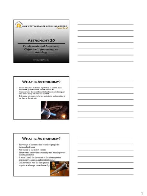 Lesson 1 Fundamentals Of Astronomy Pdf