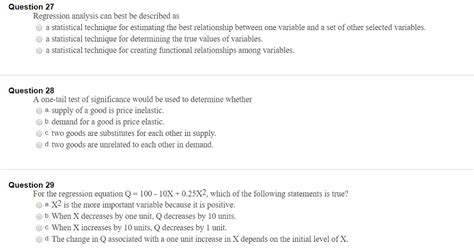Solved Question Regression Analysis Can Best Be Described Chegg