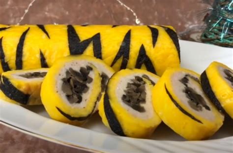 ვეფხვის ტყავი ხორციანი რულეტი ახალი წლისთვის რომელიც სიმდიდრეს მოუტანს ხელმარჯვე დიასახლისებს