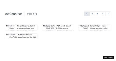 React Pagination Codesandbox