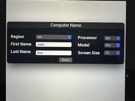 create a script to rename computer from self service like the image