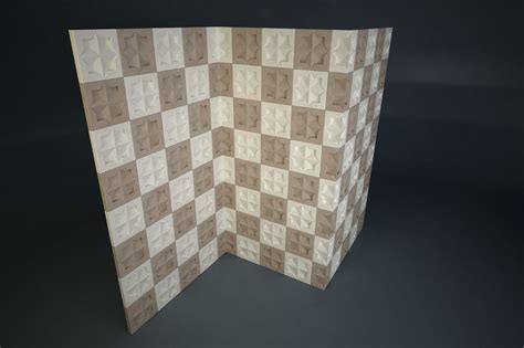 06 아랍어 패턴 벽 3d 모델 15 Max 3ds Fbx Obj Free3d