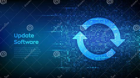 Update Software Upgrade Computer Program Version Concept