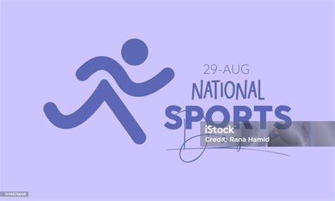 고립 된 배경에 전국 스포츠의 날 서예 배너 디자인 스크립트 레터링 배너 포스터 카드 개념 아이디어 스포츠 인식 벡터 템플릿 0명에 대한 스톡 벡터 아트 및 기타 이미지