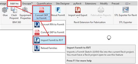 Revit Recess Sketchup Formit Revit