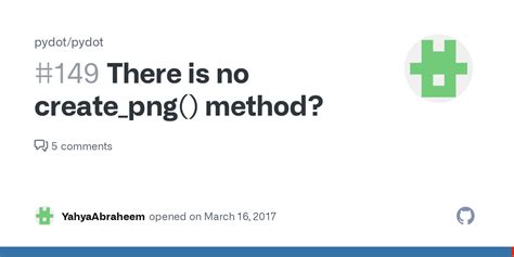 there is no create png method · issue 149 · pydot pydot · github