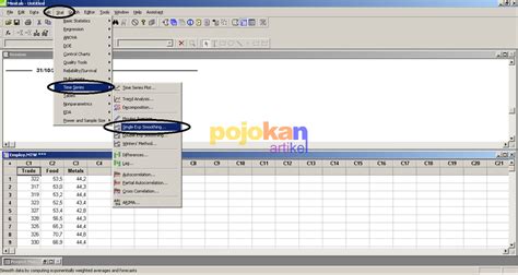 Tutorial Single Exponential Smoothing Dan Forecasting