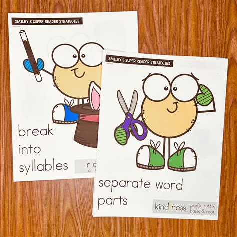 Free Science Of Reading Super Smiley Reading Strategies Simply Kinder Printable Membership