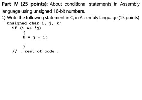 Solved Part Iv 25 Points About Conditional Statements In