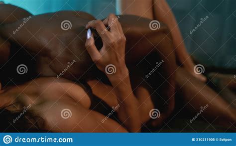 I Am Addicted To You Cropped Shot Of A Passionate Mixed Race Couple Having Sex On The Bed