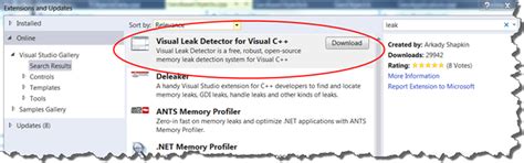 Using Visual Leak Detector With Ms Visual Studio Developernote