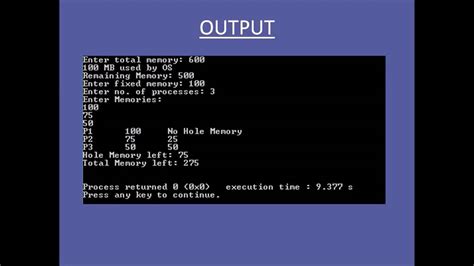 Fixed Memory Partitioning Youtube
