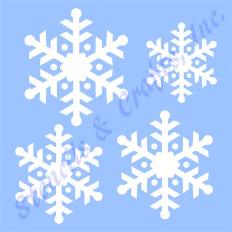 Frozen Snowflake Stencil