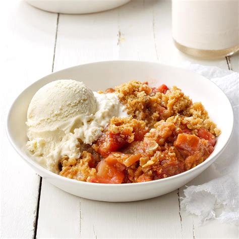 Rhubarb Crumble Recipe How To Make It Taste Of Home