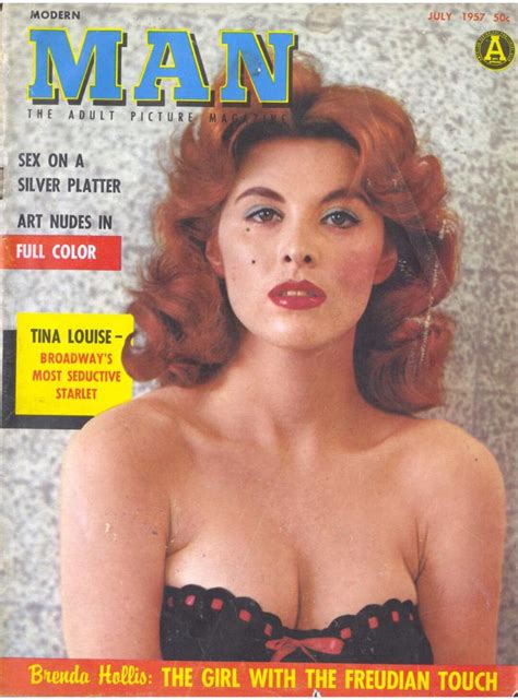Modern Man Magazine July 1957 Vintage Cover And Centerfold 1950s Pinup